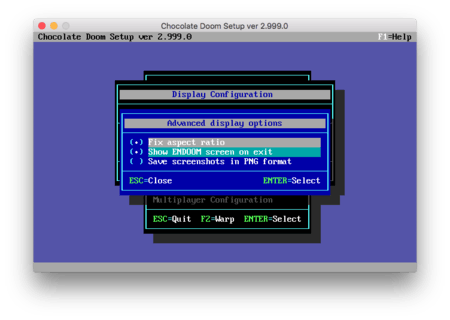 Setup/Display configuration - Chocolate Doom